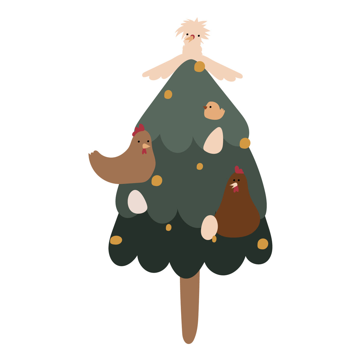 Wall stickers - The tree has chickens – MERAKI par Pigment Design